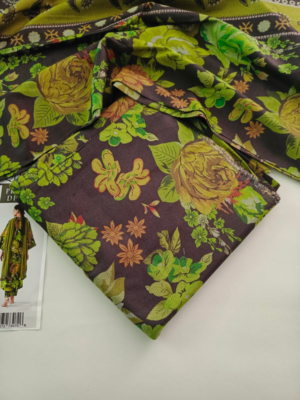 Unstitched - Dhanak 3pc Printed Suit – Styles Oasis