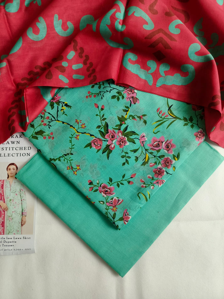 Unstitched - Lawn 3pc Printed Suit – Styles Oasis